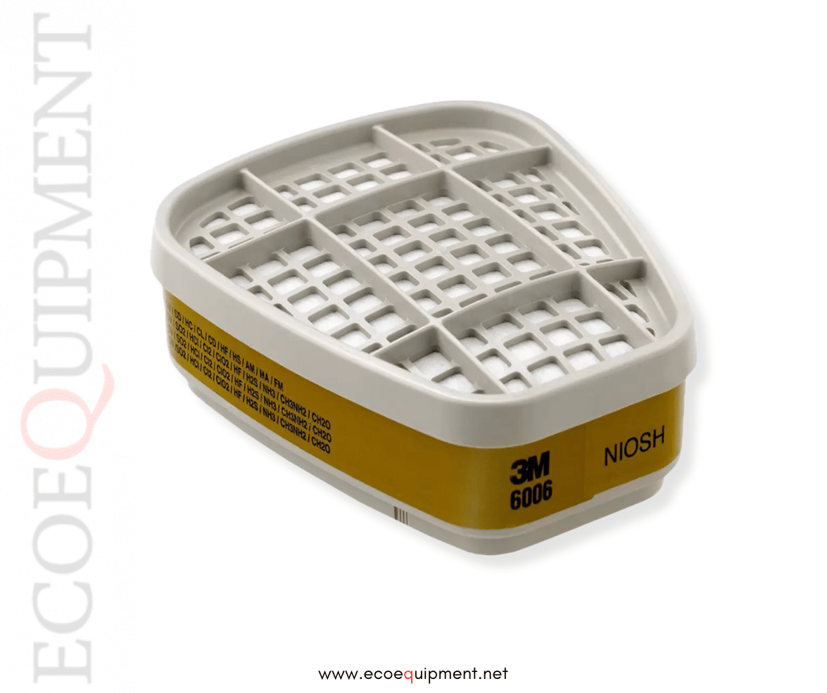 3M™ Multi Acid Gas/Organic Vapor Cartridge 6006 – Ecoequipment PPE ...